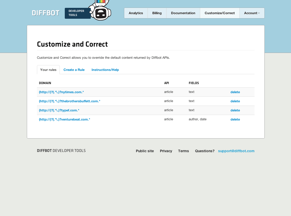 Using Customize And Correct” To Make Instant Diffbot Api Fixes Diffblog